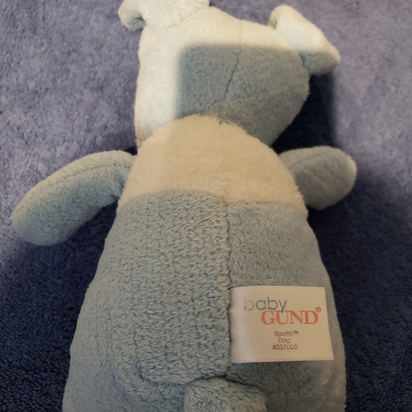 Gund | Toys | Baby Gund Blue Spotto Dog Plush Stuffed Animal | Poshmark